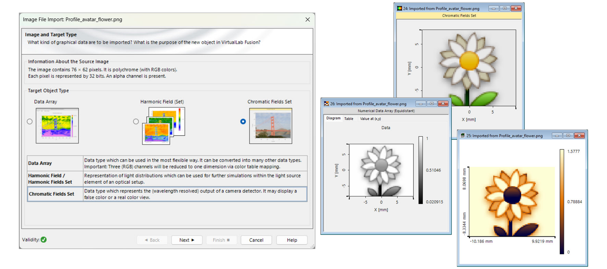 Import Images into VirtualLab Fusion | Optical Design